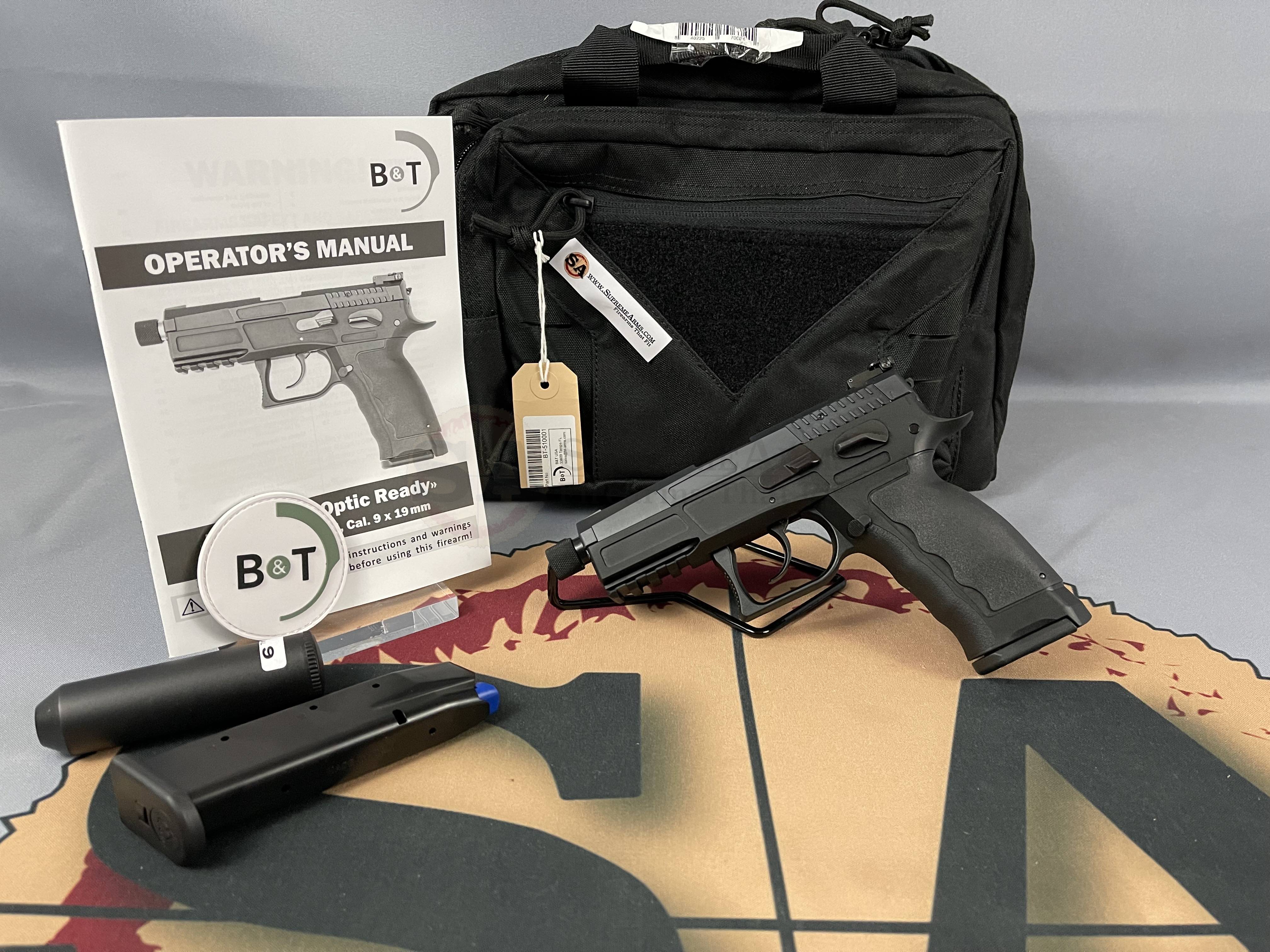 B&T MK-II|MK 2 9MM Pistol 17RD Optics Ready Threaded Barrel BT-510001 ...
